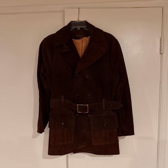 made in Mexico | Jackets & Coats | Vintage Belted Suede Coat Made In ...